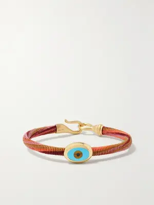 OLE LYNGGAARD COPENHAGEN Life 18-karat Turquoise And Enamel Bracelet - Red
