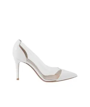 GIANVITO ROSSI Plexi 85 Pumps - White