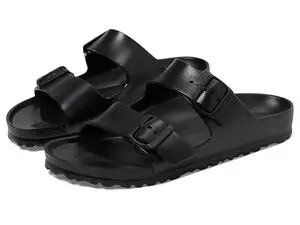 BIRKENSTOCK Arizona Eva Essentials Metallic Sandal - Black