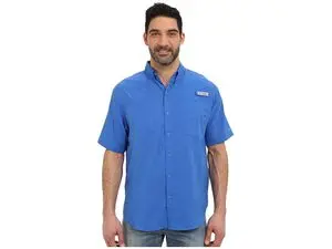 Columbia Tamiamitm Ii S/s Short Sleeve Button Up Beet - Blue