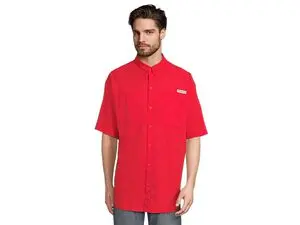 Columbia Tamiamitm Ii S/s Short Sleeve Button Up Beet - Red