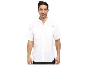 Columbia Tamiamitm Ii S/s Short Sleeve Button Up - White