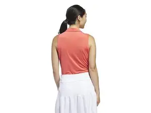 Adidas Ultimate365 Solid Sleeveless Golf Polo Shirt Clothing - Orange