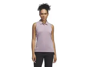 Adidas Ultimate365 Solid Sleeveless Golf Polo Shirt Women's Clothing Collegiate Navy 1 Purple