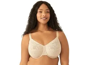 Wacoal Seamless Visual Effects Minimizer Women's Bra Black Beige