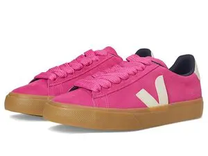 VEJA VEJA Campo Metallic Leather Low-Top Sneakers Pink