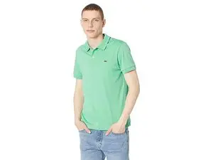 Lacoste Ultra Soft Cotton Pima Jersey Polo Shirt Men's Clothing White Green