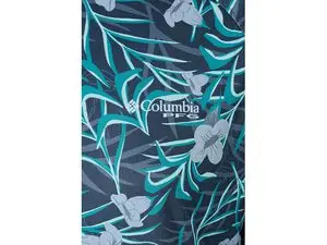 Columbia Pfg Super Tidal Long Sleeve Shirt With Tropical Print - Blue
