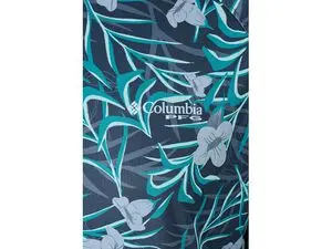 Columbia Pfg Super Tidal Long Sleeve Shirt With Tropical Print - Blue