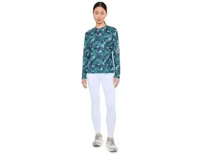 Columbia Pfg Super Tidal Long Sleeve Shirt With Tropical Print - Blue