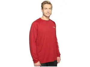 Columbia Terminal Tackle Long Sleeve Shirt - Red