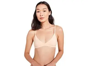 Eberjey Pima Stretch Cotton Bralette Lingerie - Buff