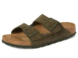 BIRKENSTOCK Arizona Suede Sandals - Gray
