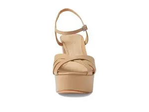 Schutz Keefa High Heel Platform Sandals - Beige