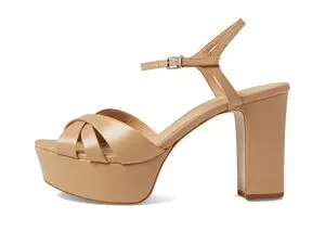 Schutz Keefa High Heel Platform Sandals - Beige