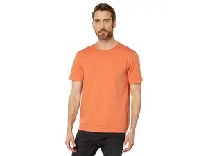 Vince Garment Dye Short Sleeve Crew Men's Clothing True Black Coral