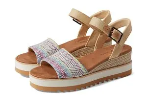 Toms TOMS Diana Woven Platform Sandals Multi