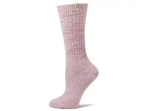 UGG Rib Knit Slouchy Crew Socks - Gray
