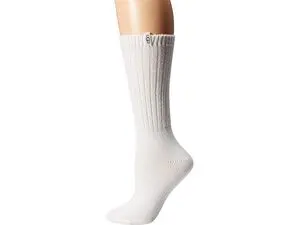 UGG Rib Knit Slouchy Crew Socks - White