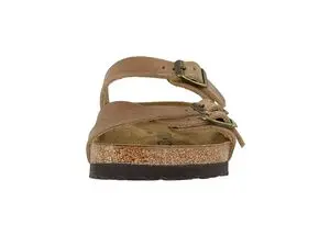 BIRKENSTOCK Franca Oiled Leather Sandals - Brown