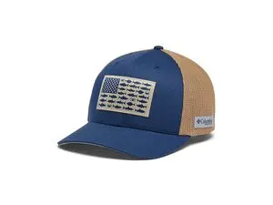 Columbia Columbia PFG Mesh Fish Flag Ball Cap Blue