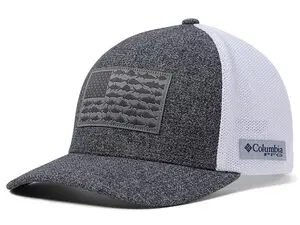 Columbia Pfg Mesh Fish Flag Baseball Cap - Gray