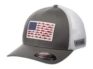 Columbia Columbia PFG Mesh Fish Flag Ball Cap Metallic