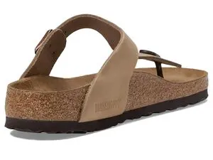 BIRKENSTOCK Gizeh Oiled Leather Thong Sandals - Brown