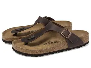 BIRKENSTOCK Gizeh Oiled Leather Thong Sandals