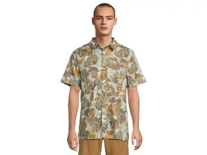 Columbia Super Slack Tidetm Camp Shirt Short Sleeve Button Up Crushed Ikat Palms - Multi