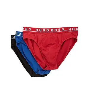 BOSS Brief 3-pack Co/el 10146061 01 Men's Underwear Red/blue/black Multi