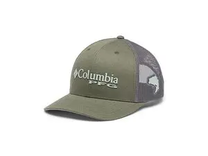 Columbia Columbia PFG Logo Embroidered Mesh Baseball Cap Olive