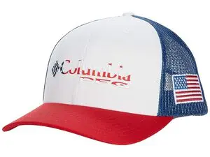 Columbia Columbia PFG Logo Embroidered Mesh Baseball Cap Red