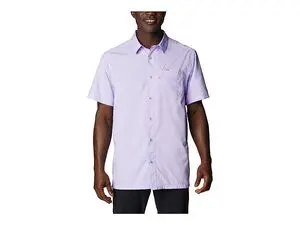 Columbia Slack Tidetm Camp Shirt Men's Short Sleeve Button Up Beet Purple