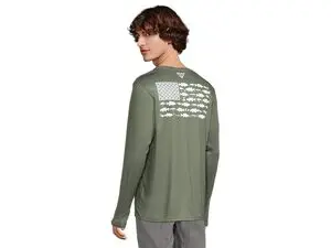 Columbia Terminal Tackle Pfg Fish Long Sleeve Shirt - Olive
