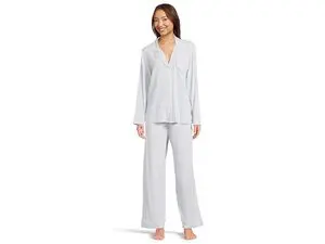 Eberjey Gisele Tenceltm Modal Long Pj Set Pajama Sets Buttercream - Blue