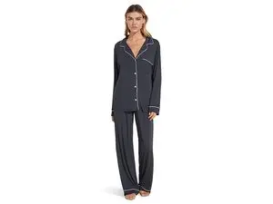 Eberjey Gisele Pj Set Pajama Sets Summer - Gray