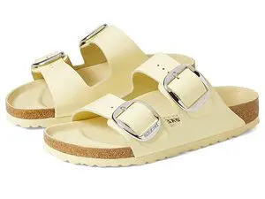 BIRKENSTOCK Birkenstock Arizona Big Buckle Nubuck Leather Sandals Yellow