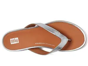 Fitflop Gracie Leather Flip-flops Shoes All - Silver