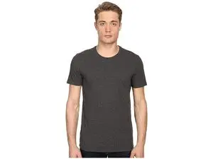 Vince Short Sleeve Pima Cotton Crew Neck Shirt Men's Short Sleeve Pullover Black Gray
