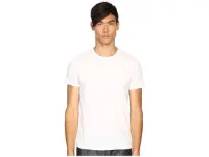 Vince Short Sleeve Pima Cotton Crew Neck Shirt Short Sleeve Pullover - White