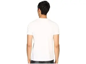 Vince Short Sleeve Pima Cotton Crew Neck Shirt Short Sleeve Pullover - White