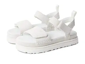 UGG UGG Goldenstar Platform Sandals With Adjustable Straps White