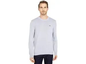 Lacoste Long Sleeve Crew Neck Sweater - Gray