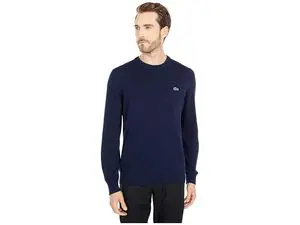 Lacoste Long Sleeve Crew Neck Sweater - Navy