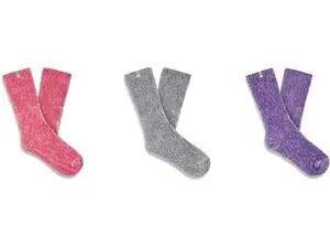 UGG Leda Sparkle 3-pack Women's Crew Cut Socks Shoes Vinito/cream/ribbon Candy, Polyester Multi