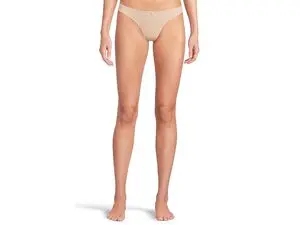 Eberjey Pima Stretch Cotton Thong Underwear - Buff