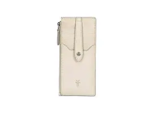 THE FRYE COMPANY Melissa Snap Card Wallet Coin Purse Ink Beige