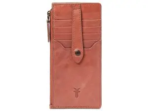 THE FRYE COMPANY Melissa Snap Card Wallet Coin Purse Light Sky Black