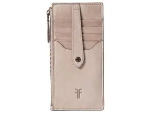 THE FRYE COMPANY Melissa Snap Card Wallet Coin Purse Light Sky Gray